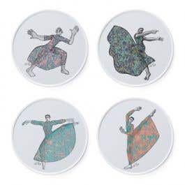 SIDE PLATE SET OF 4 - dancers | Carrol Boyes