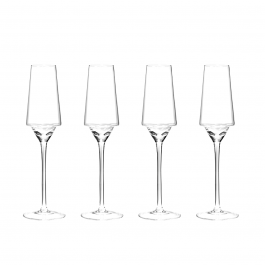 CHAMPAGNE FLUTE SET OF 4 - edge | Carrol Boyes ZA