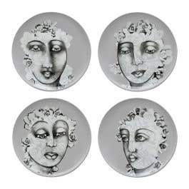 DINNER PLATE SET OF 4 - succulent faces | Carrol Boyes ZA